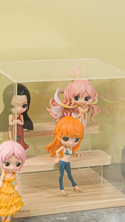 Shiok Living 🚀 Transparent Doll Display Storage Box Lego Model Storage ...