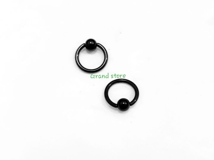 ball 4mm anting piercing kecil tusuk barbel bulat bandulan titanium ...