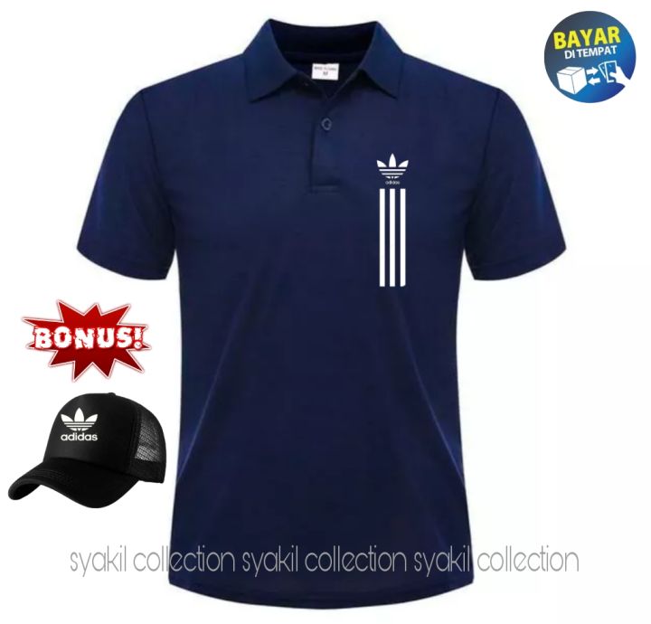 Bonus Topi Kaos Polo Distro Text Putih Kaos Kerah Lengan Pendek Pria ... Bonus Topi Kaos Polo Distro Text Putih Kaos Kerah Lengan Pendek Pria ...
