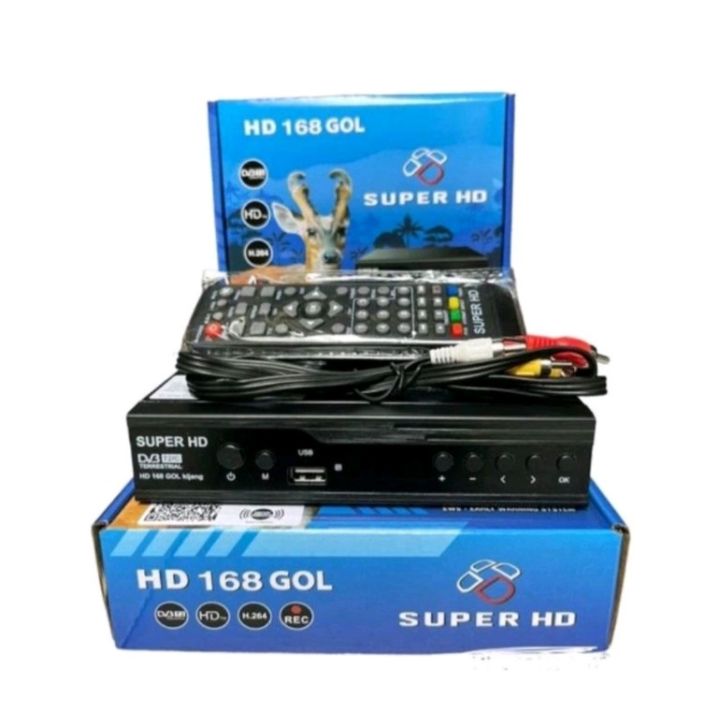 Set Top Box TV digital Super HD 168 GOL STB Super HD Kijang / Harimau ...