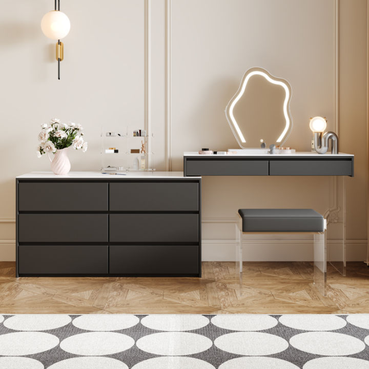 Italian Luxury Dressing Table Chest of Drawers Integrated 2024 New ...