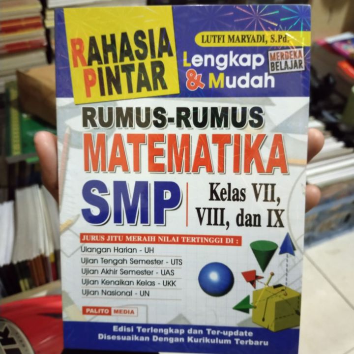 Buku Rumus rumus matematika SMP kelas VII,VIII, DAN IX | Lazada Indonesia