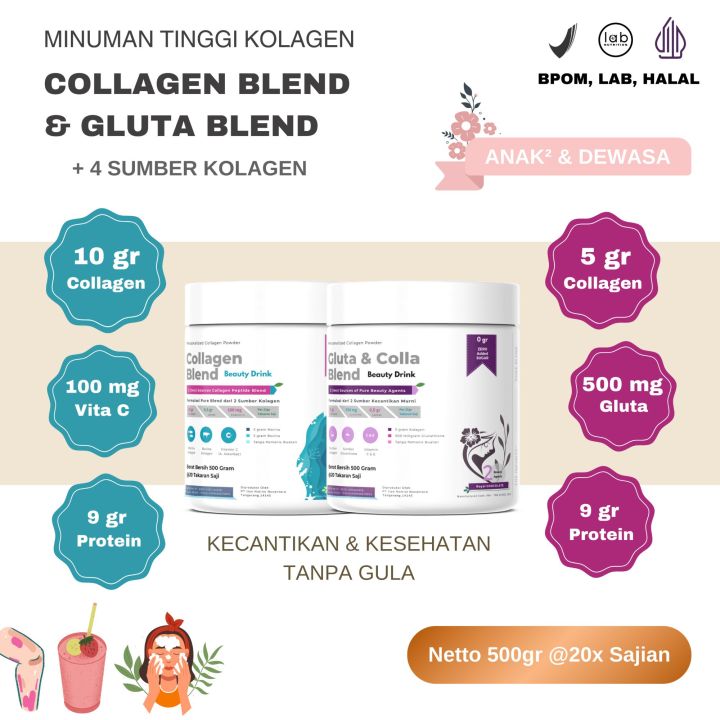 Infinity Collagen Blend 500 gram 20 Serving Minuman Kolagen - Collagen ...