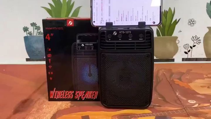 ลำโพงบลูทูธ KTS-1272 คาราโอเกะ เสียงดี แบตในตัว เสียบไมค์ได้ | Lazada.co.th