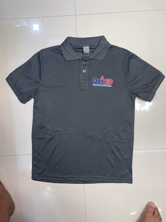 Deped Matatag Dark Gray Drifit Polo Shirt | Lazada PH