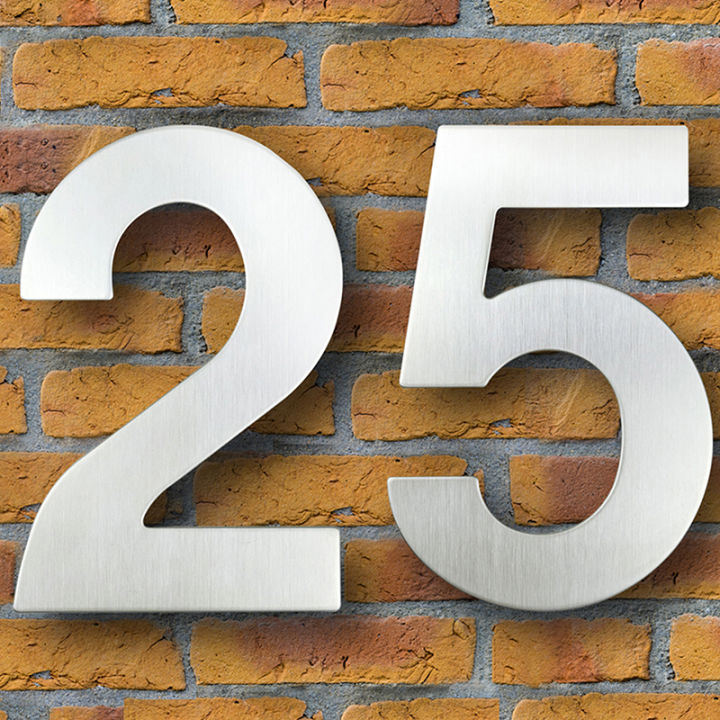 15/20/30cm Large House Number Outdoor 304 Stainless Steel Exterior ...
