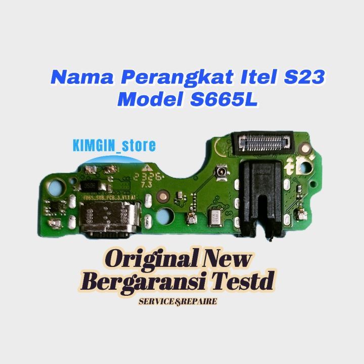 Konektor Cas Papan Pcb Konektor Cas Mic Itel S23 Model S665L Original ...
