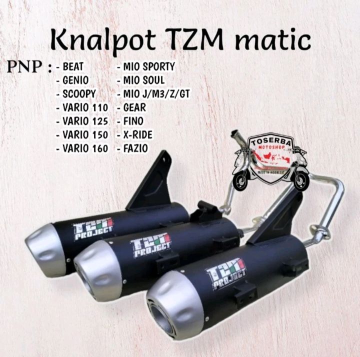knalpot copy Tzm project full set bass adem all motor | Lazada Indonesia