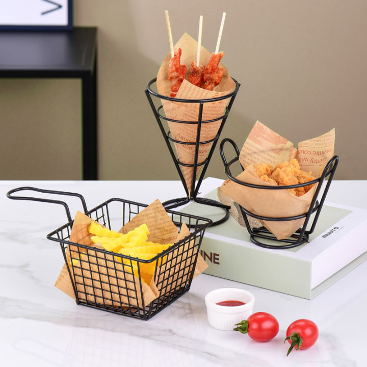 Fried Chicken Snack Plate Chips Basket Snack Basket Creative Mini ...