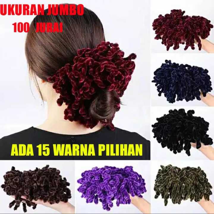 IKAT RAMBUT UBUR UBUR JUMBO /KUNCIRAN CENDOL / CEPOL HIJAB | Lazada ...