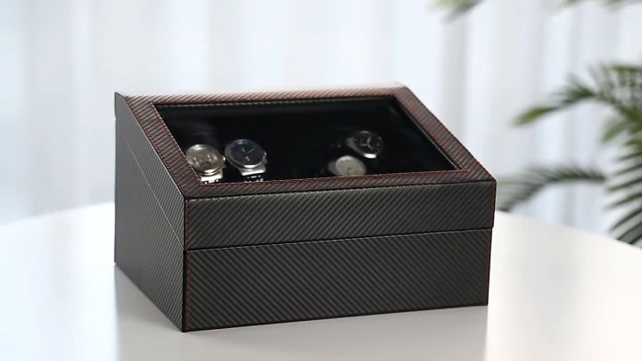 EmmAmy Watch Winder 4+6 Automatic Self-Winding Watch Box | Lazada