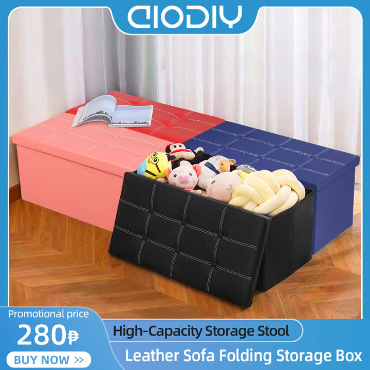 AIODIY【BUY 1 TAKE 1】Ottoman Storage Stool Foldable Sofa With Storage ...