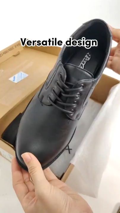 BATA Men Black Lace Up Faux Leather Dress Shoes Men Formal Shoes ...