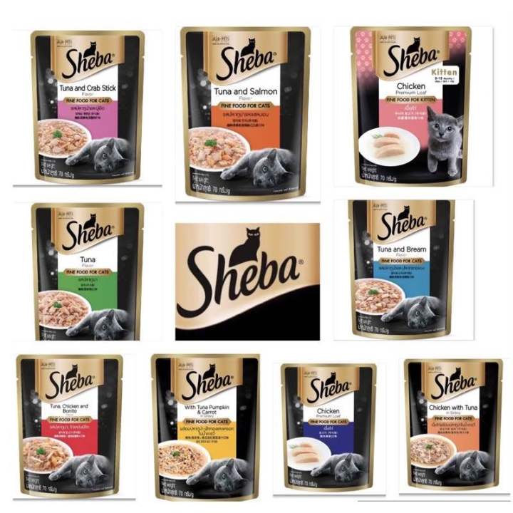 {Bundle of 24}Sheba Pouch Wet Cat Food 70g | Lazada Singapore