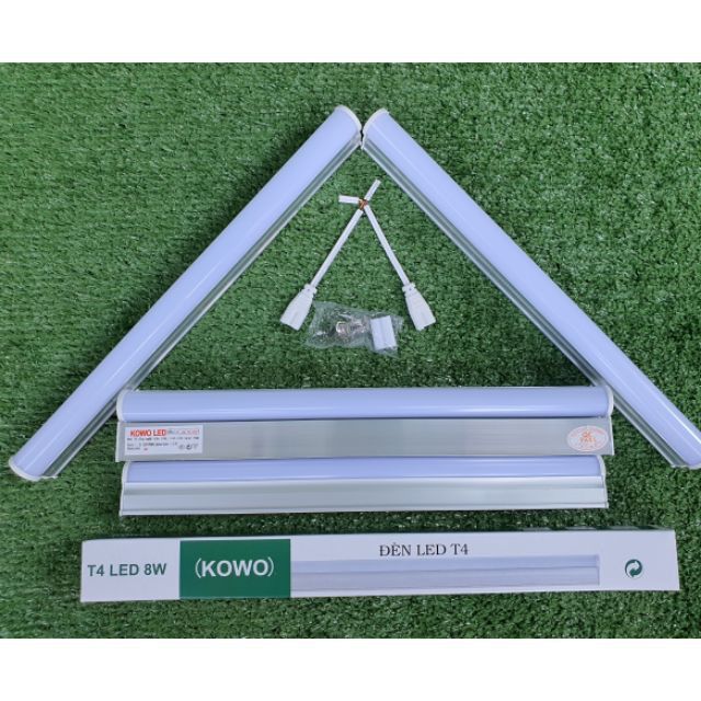 ĐÈN TUÝP LED LIỀN MÁNG NHÔM T4 - 8W - 30CM KOWO ÁNH SÁNG TRẮNG, VÀNG ...
