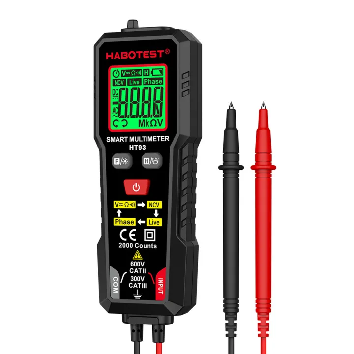 [LYOUTDOOR]Professional Digital Multimeter 2000 Counts Auto-Ranging ...