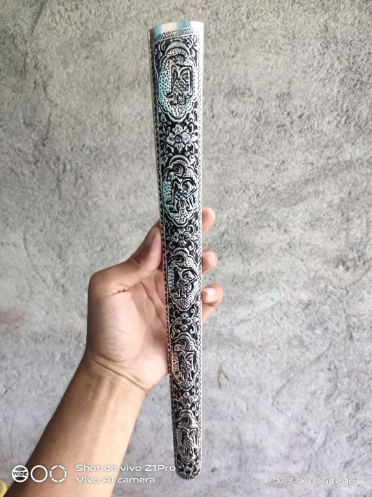 pendok bunton solo sepuh perak motif wayang pendawa lima | Lazada Indonesia