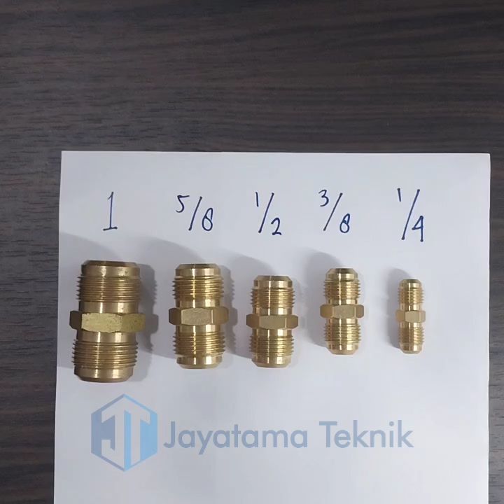 Double Nepel Sambungan Pipa AC Ukuran 1/4 3/8 1/2 5/8 1" | Lazada Indonesia