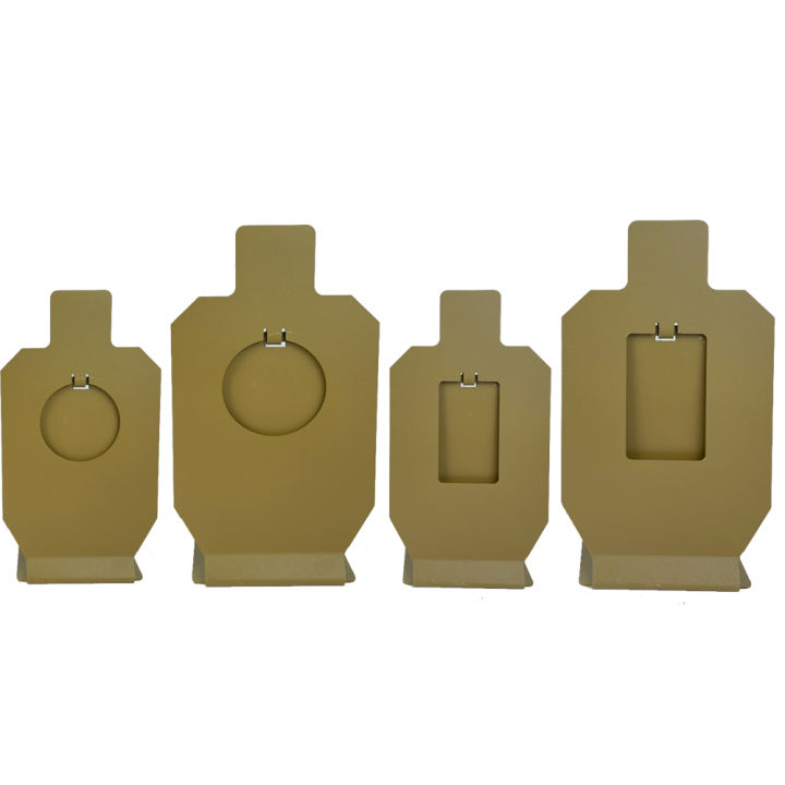 IPSC IDPA Airsoft Steel Shooting Targets With Central Metal Board-Round ...