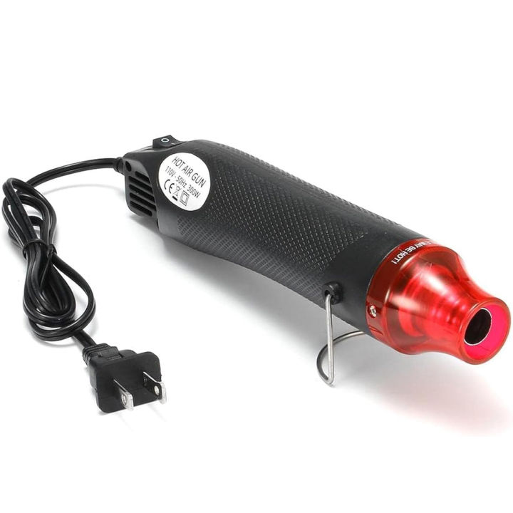 Mini Heat Gun for Epoxy Resin 300W Portable Handheld Black Hot Air Gun ...