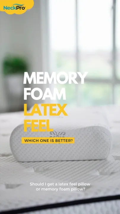 [1 Unit] NeckPro Latex Feel Contour Pillow | Lazada