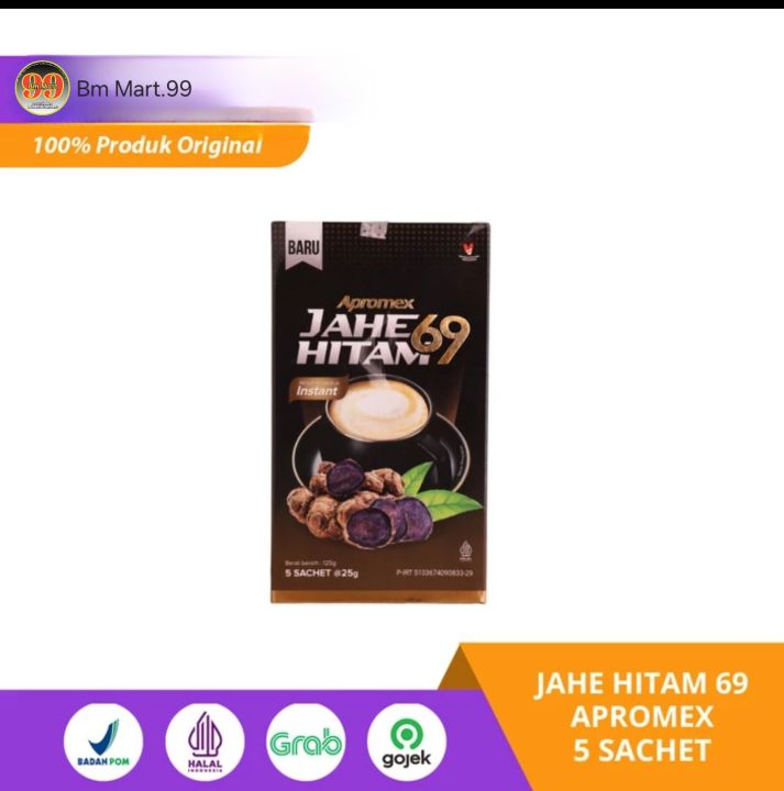 Harga 1Box Isi 5 Sachet - Jahe Hitam - Minuman Sebuk Jahe Hitam - Jahe ...
