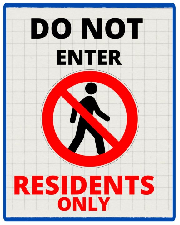 Do Not Enter Signage A4 Size Laminated | Lazada PH