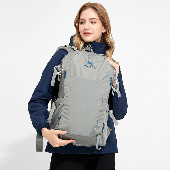 กระเป๋าเป้สะพายหลังสำหรับปีนเขาแบบ35L CAMELCROWN จุของได้เยอะกันน้ำน้ำหนักเบา | Lazada.co.th