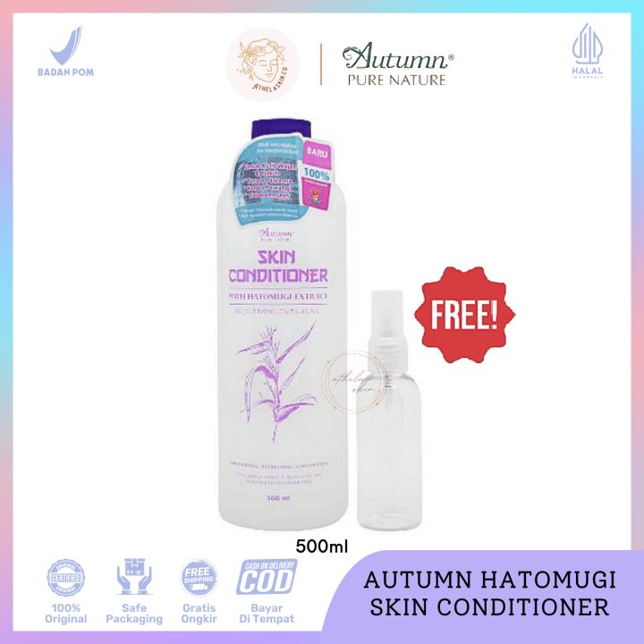 Autumn Skin Conditioner with Hatomugi Extract 500ml free botol spray ...