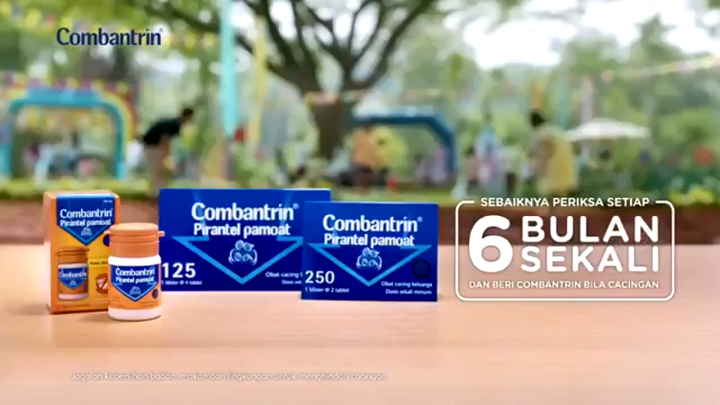 Combantrin Tablet 125 Pirantel Pamoat isi 4 Tablet - Obat Cacing Untuk ...