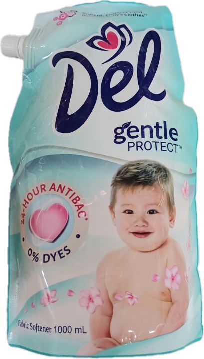 Del Gentle Protect Fabric Softener 1000mL Fabric Conditioner AntiBac ...