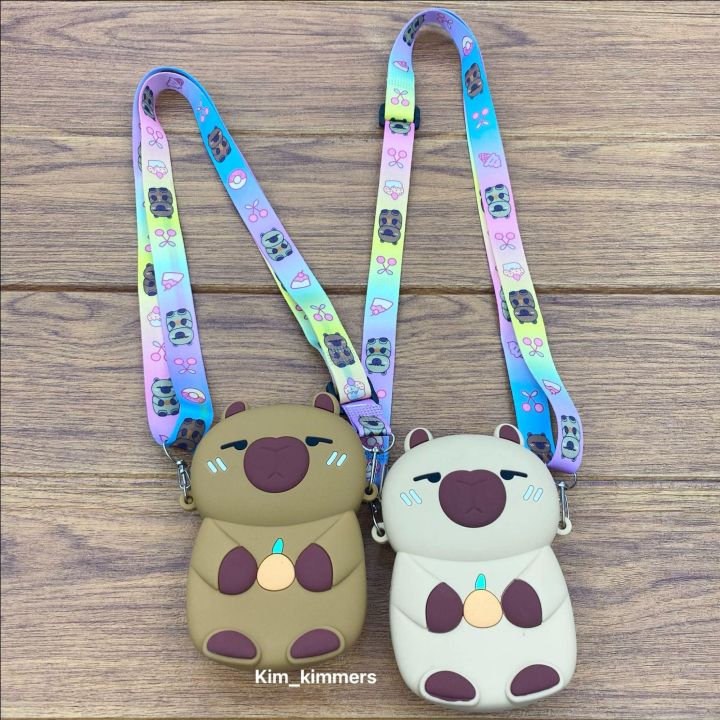 Capybara Sling Pouch capybara pop it pouch with sling | Lazada PH