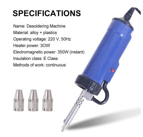 LF 30W Portable Electric Solder Tin Sucker Fully Automatic Vacuum ...