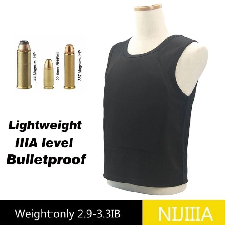 NIJ IIIA 3A Level Bulletproof Vest Soft Armor Lightweight Concealed ...