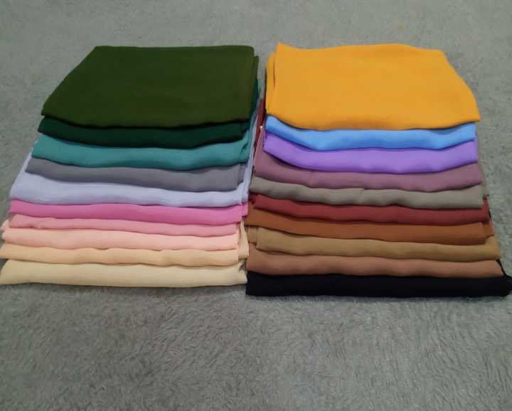 BEST SELLER hijab segi empat bella square warna terlengkap dan BISA COD ...