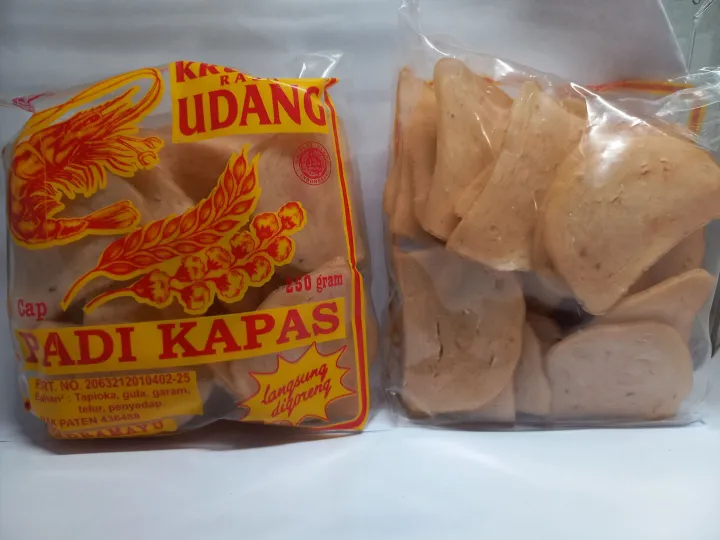 KERUPUK UDANG CAP PADI KAPAS TANGGUNG DAN KANCING KHAS INDRAMAYU ...