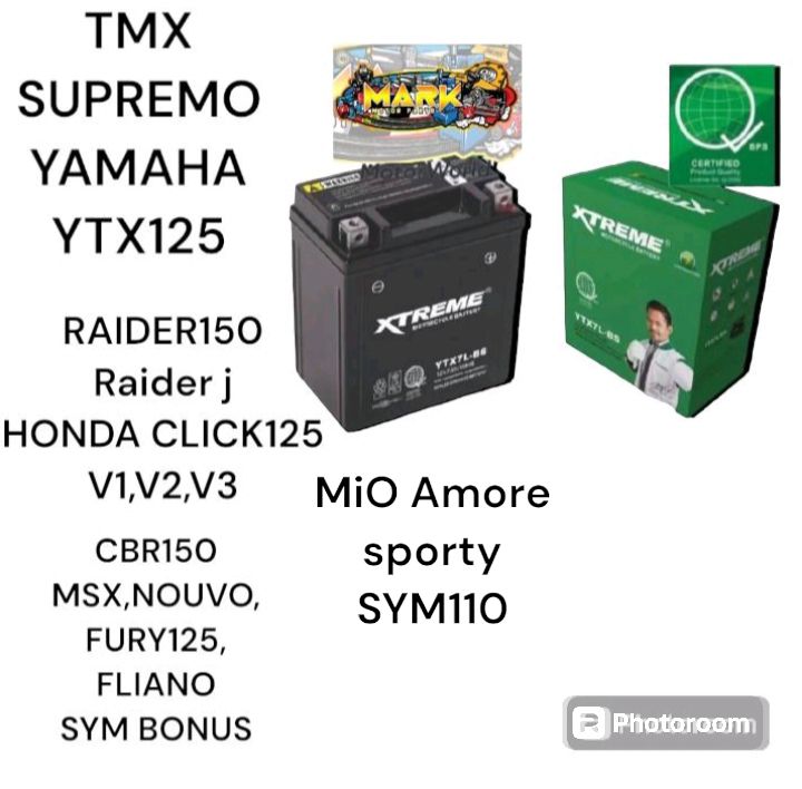 BATTERY EXTREME FOR TMX SUPREMO/YAMAMA YTX125/YAMAHA NMAX/AEROX | Lazada PH