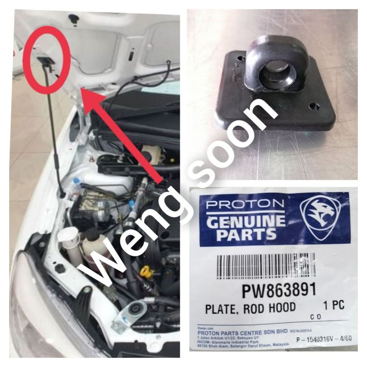 Proton Saga BLM/FL/FLX Front Bonnet Stand Holder | Lazada