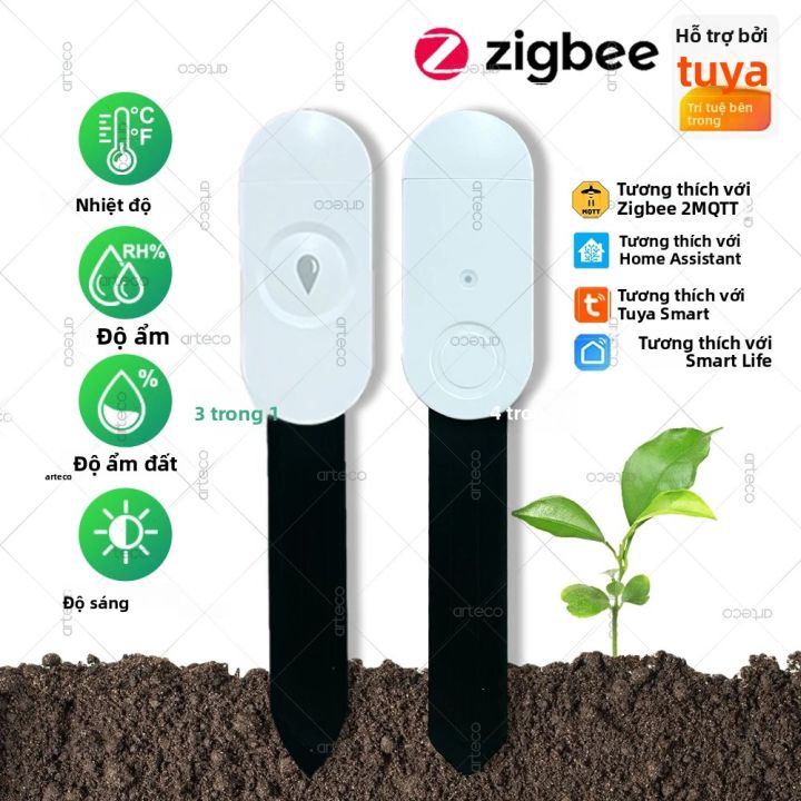 Cảm Biến Độ Ẩm Đất Zigbee Cho Ứng Dụng Tuya, Thiết Bị Đo Độ Ẩm, Nhiệt ...