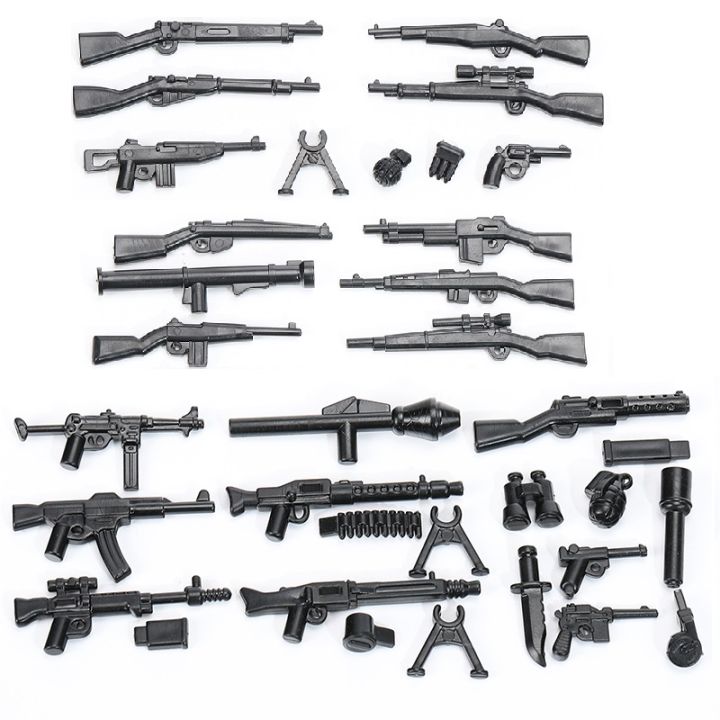 WW2 Vũ Khí Quân Sự Mini Nhân Vật Hành Động Mộc Series - DIY Khối Xây ...