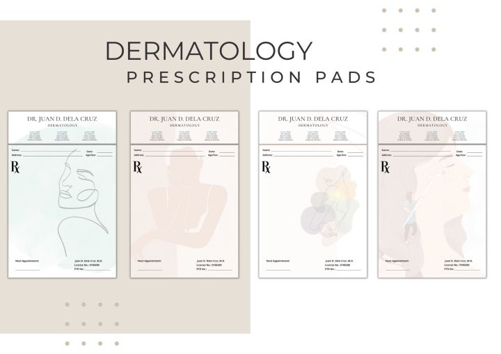 RX PAD, PRESCRIPTION PAD, MEDICAL CERTIFICATES-CUSTOMIZABLE (AESTHETIC ...