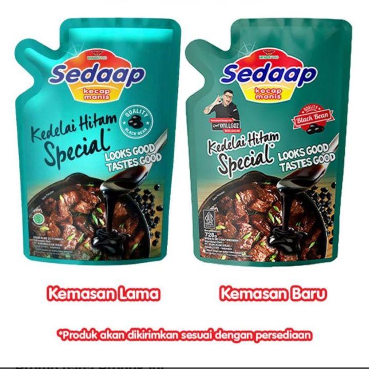 Kecap Sedaap Kedelai Hitam Special Refil 520 ml Kecap Sedap Kecap Manis ...