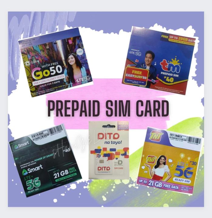 5G SIM CARD SMART/TNT/GLOBE/TM/DITO | Lazada PH