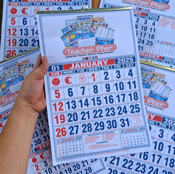 Customized Commercial Calendar 2025 Min of 15 orders | Lazada PH