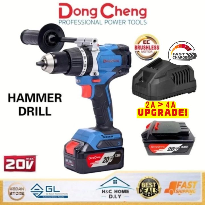 Dongcheng 20V Cordless Brushless Hammer Driver Drill DCJZ03-13 | Lazada
