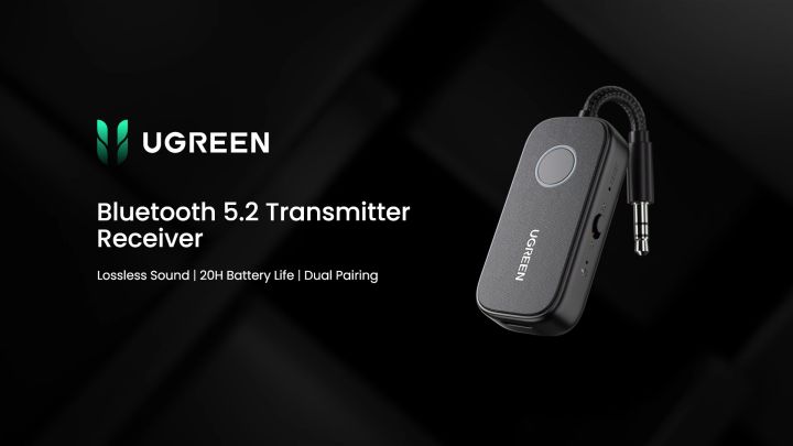 UGREEN Bluetooth 5.2 Transmitter Receiver 2-in-1 Wireless 3.5mm Aux ... UGREEN Bluetooth 5.2 Transmitter Receiver 2-in-1 Wireless 3.5mm Aux ...