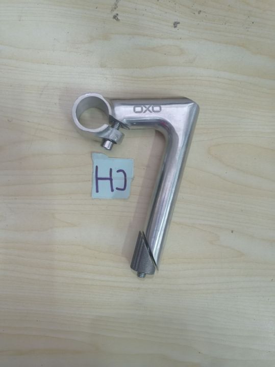 Stem Bangau Oxo Diameter clamp handlebar 25.4 insert fork 22.2 Silver ...