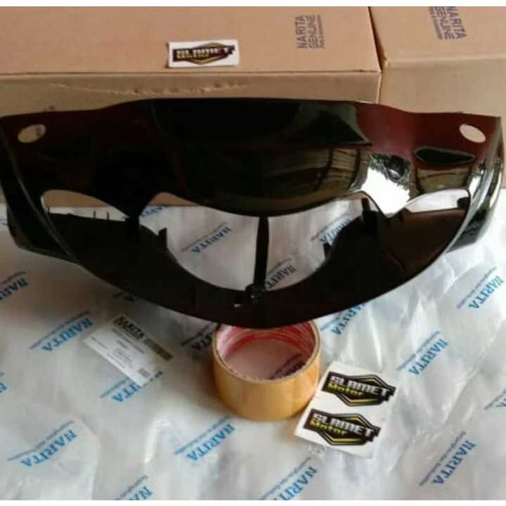 Custom Cover Batok Pala Warna Hitam New Motor Suzuki Smash | Lazada ...