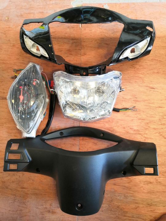 WAVE 100 DRUM BRAKE HEADLIGHT AND SPEEDOMETER ASSY Without LENS COVER ...
