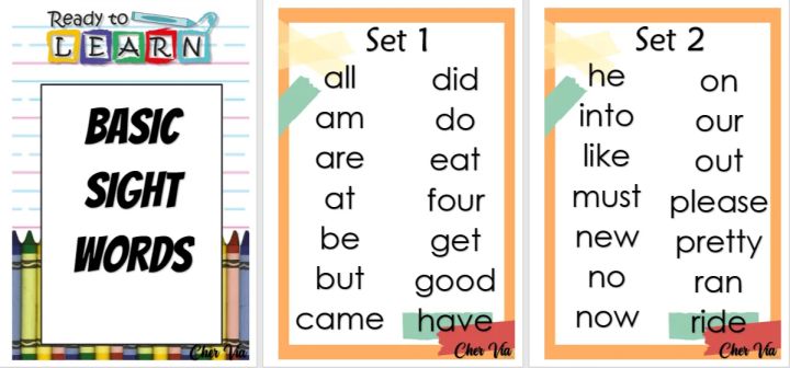 Basic Sight Words (23 pages) free bookbind | Lazada PH